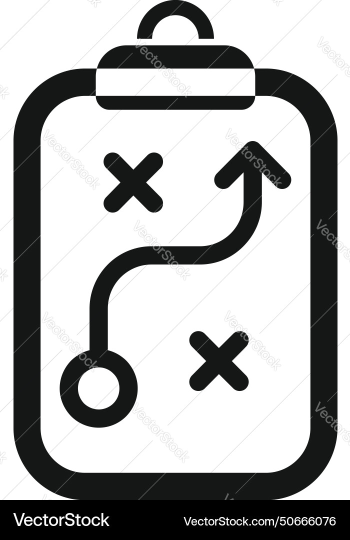 Tactical work board icon simple family Royalty Free Vector