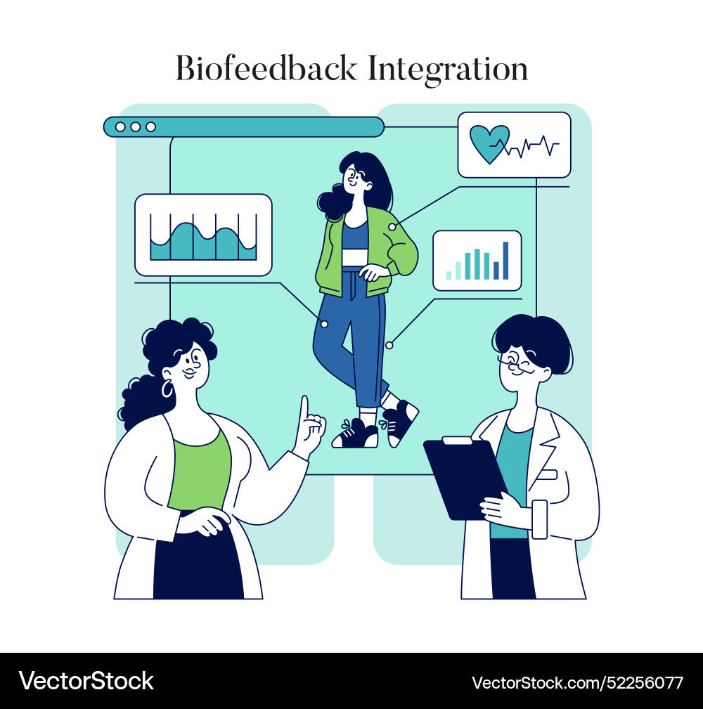 Biohacking flat Royalty Free Vector Image - VectorStock