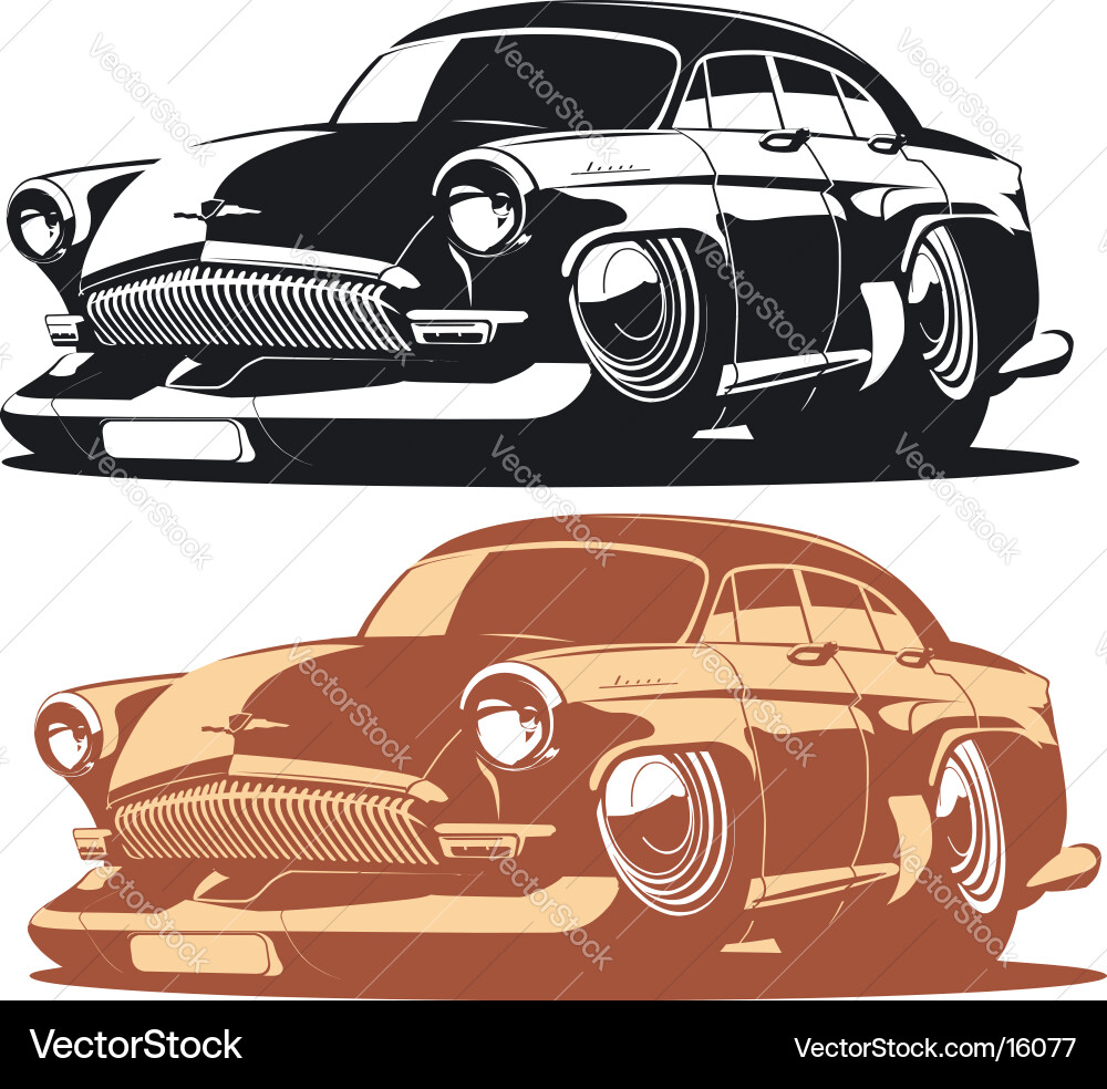 Cartoon car Royalty Free Vector Image - VectorStock