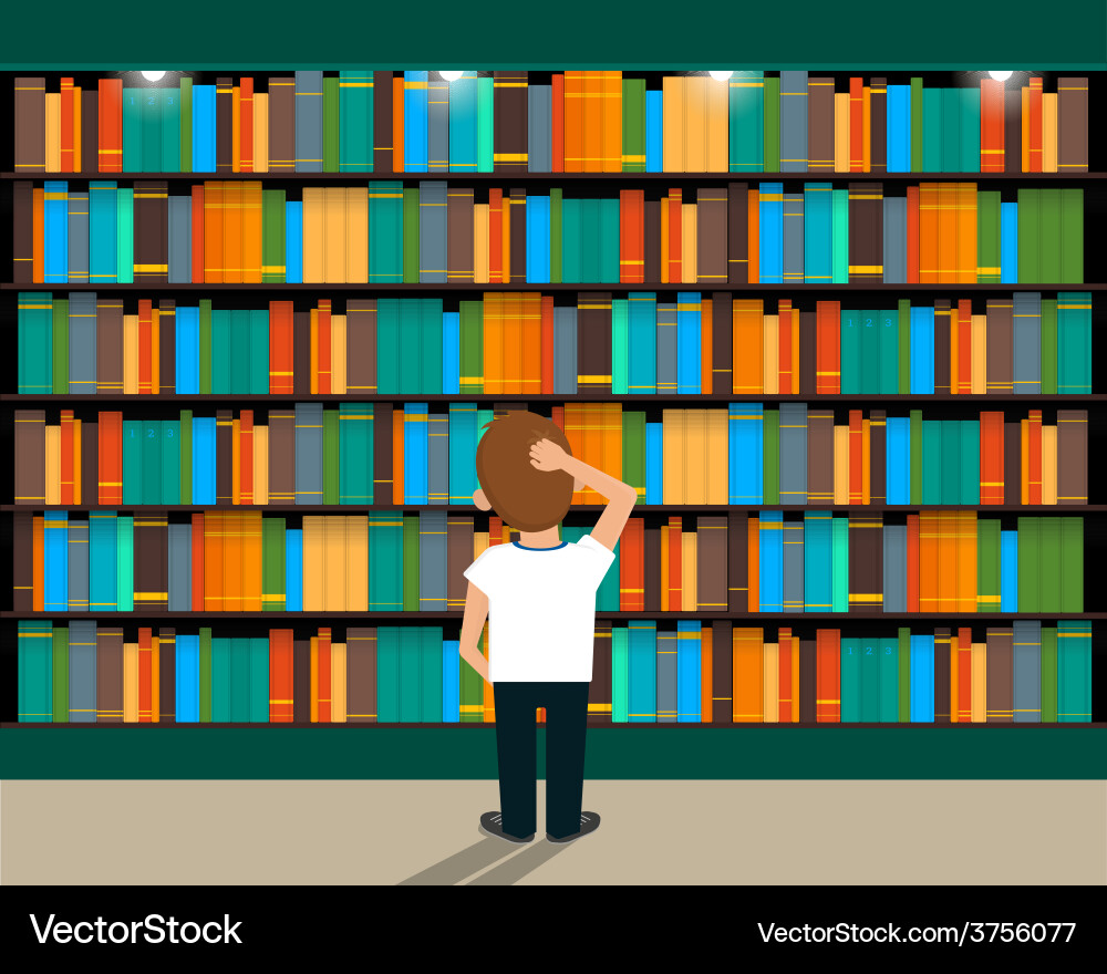 Library Royalty Free Vector Image - VectorStock