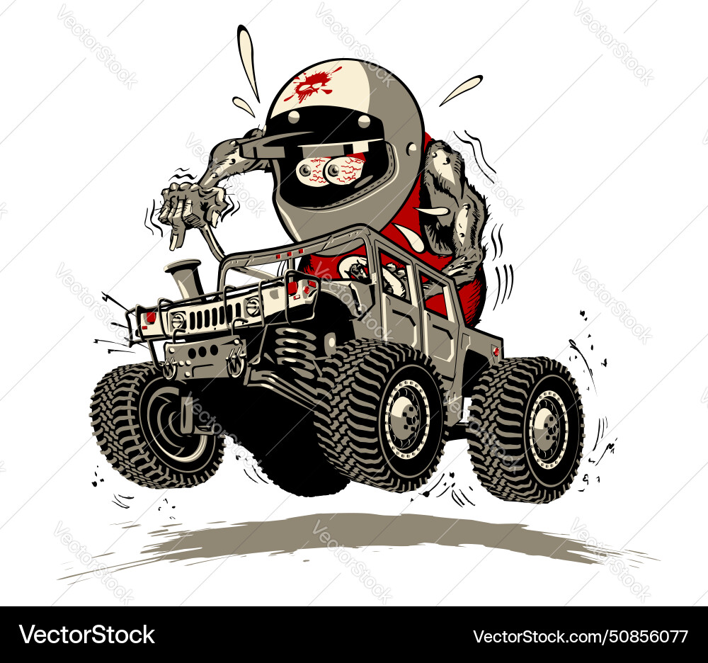 Zany Zombie Buggy Royalty Free Vector Image - VectorStock