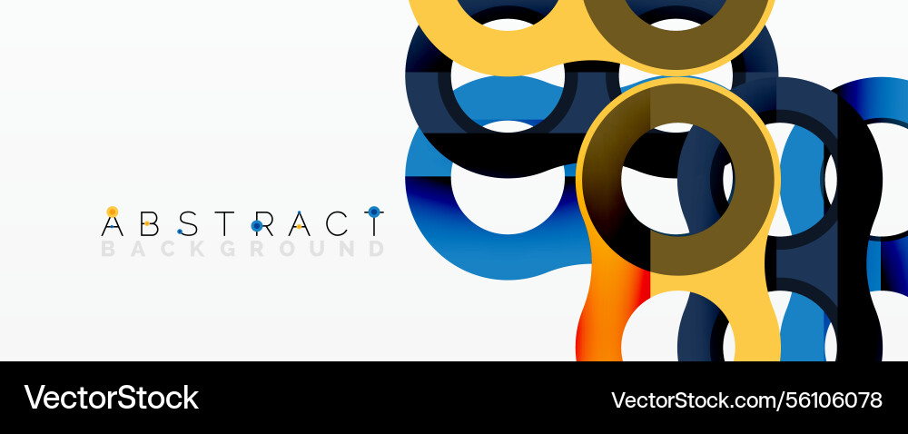 Abstract circle element composition with Vector Image
