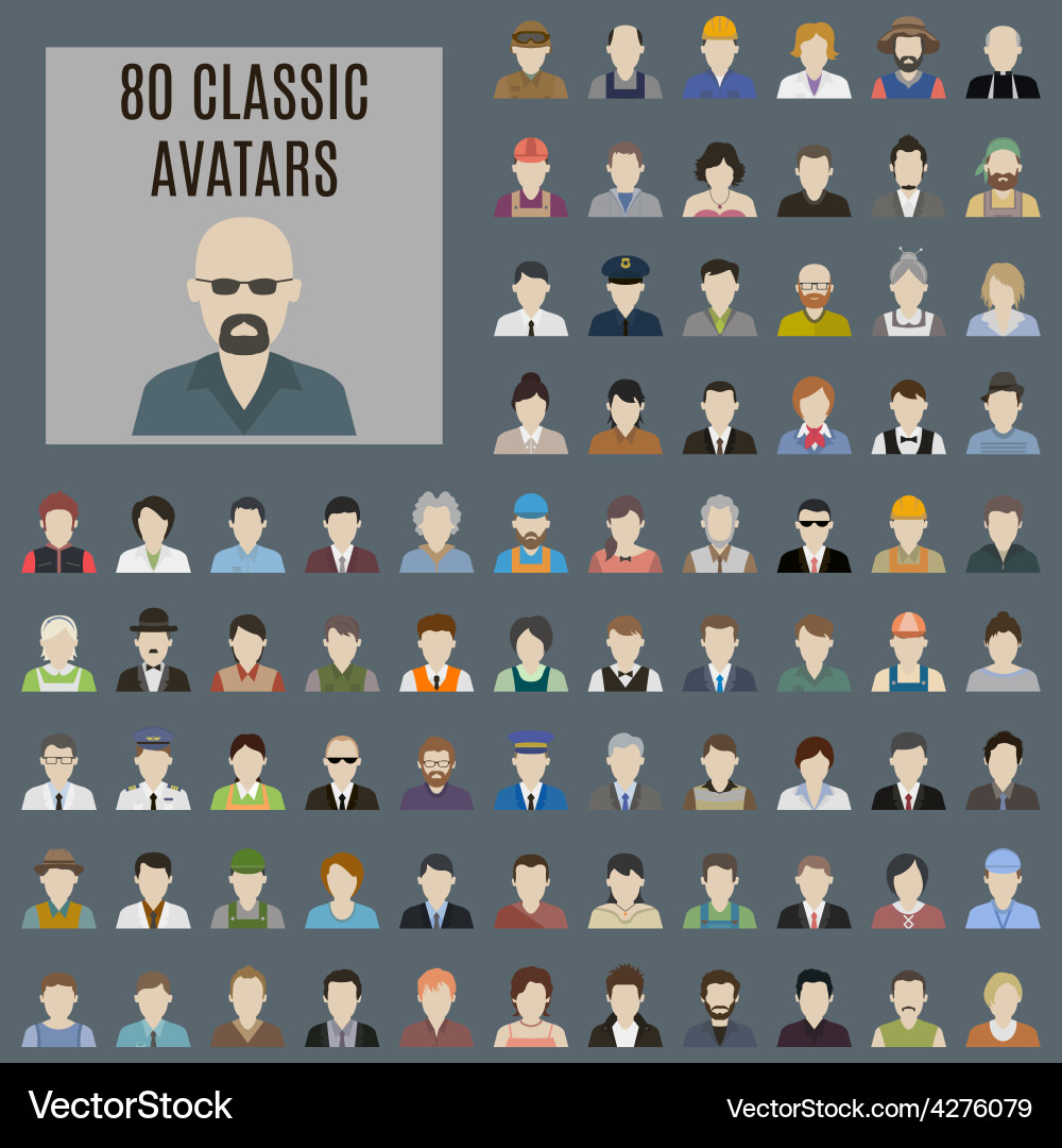 Avatars Royalty Free Vector Image - VectorStock