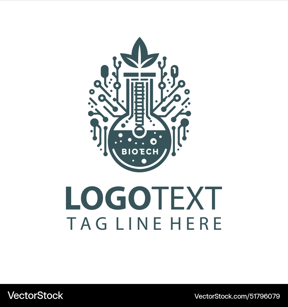 Biotech logo Royalty Free Vector Image - VectorStock