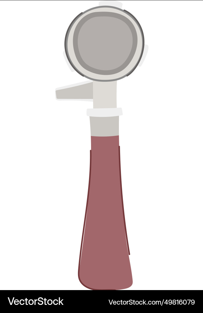 Machine portafilter coffee cartoon Royalty Free Vector Image