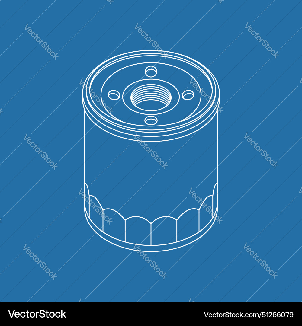 Motor oil filter icon Royalty Free Vector Image