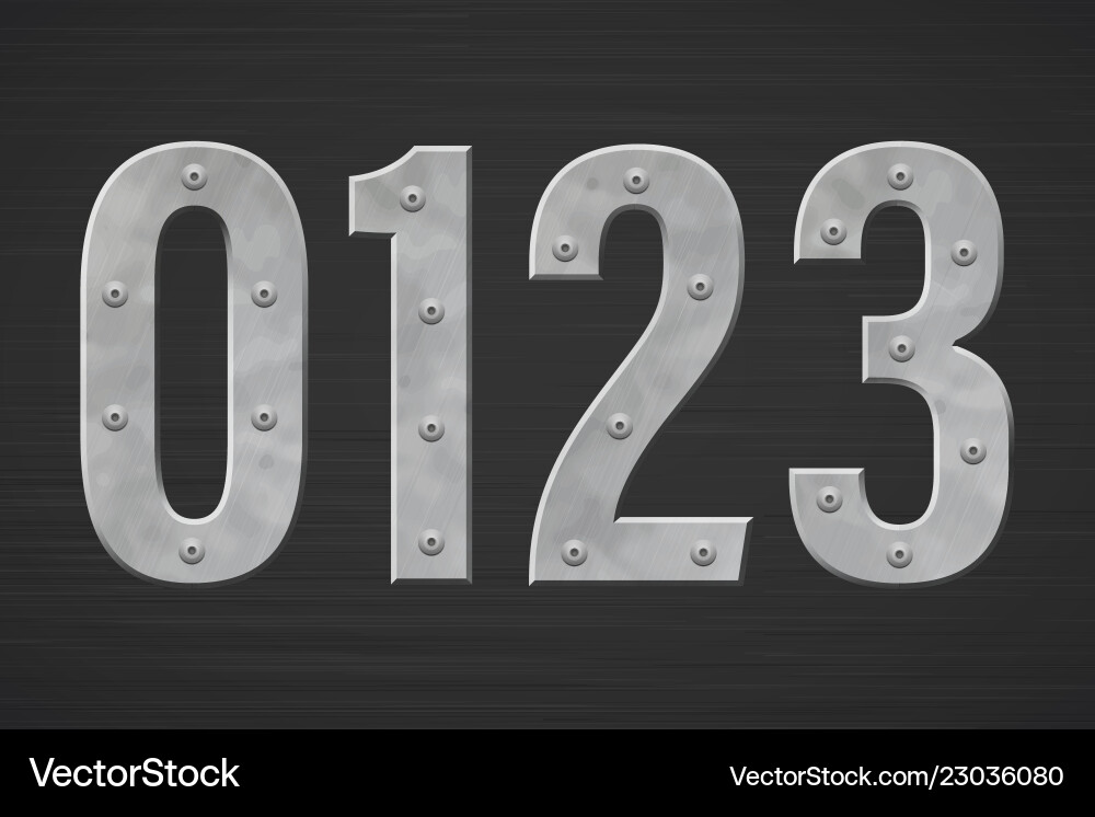 Digital letters Royalty Free Vector Image - VectorStock