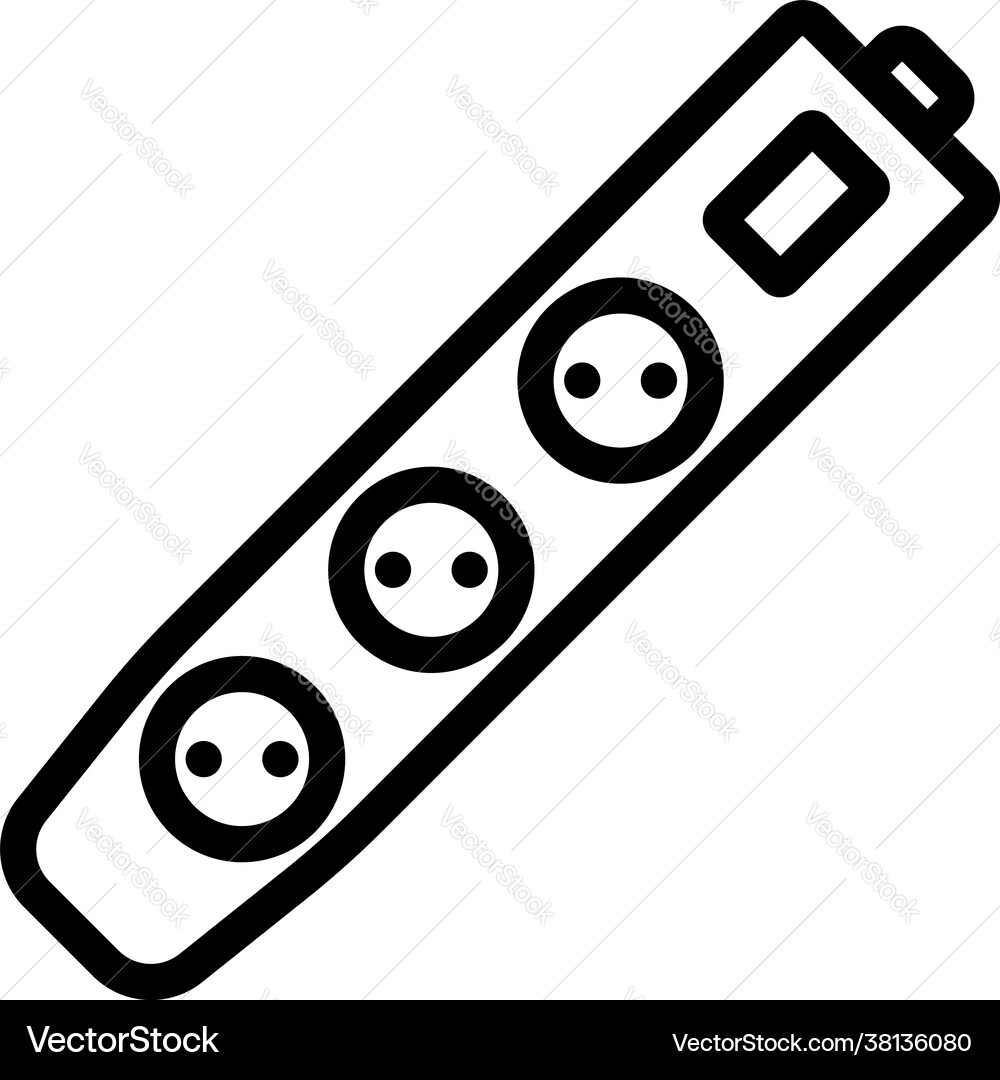 Electric extension icon Royalty Free Vector Image