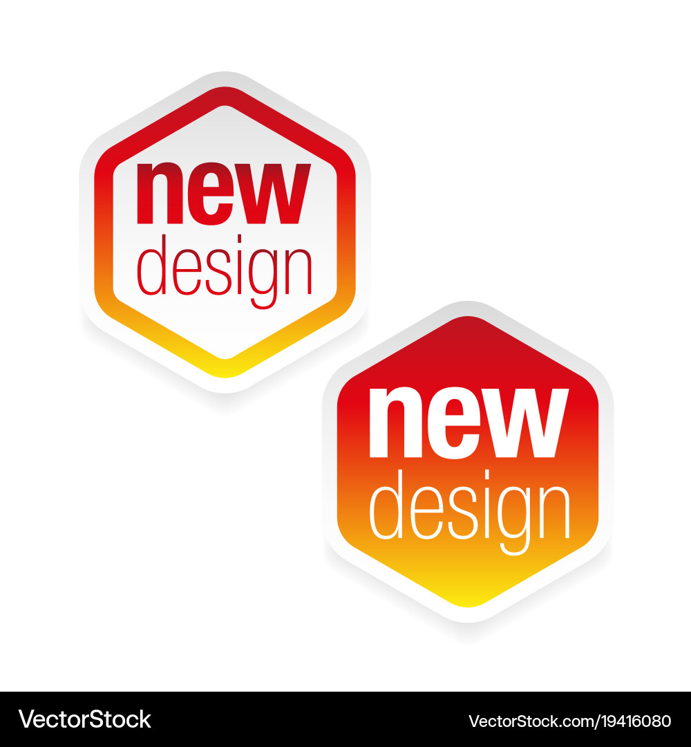 New design label tag sticker Royalty Free Vector Image