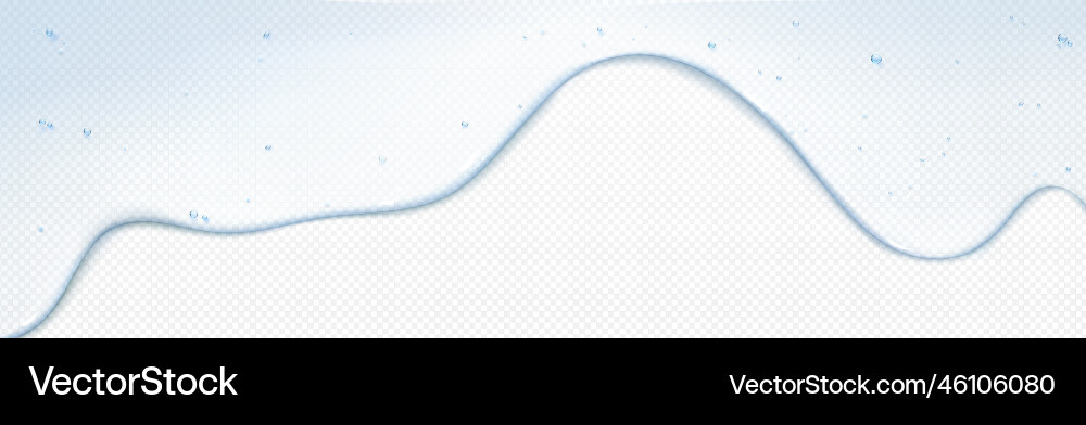 Realistic serum gel texture flow on transparent Vector Image