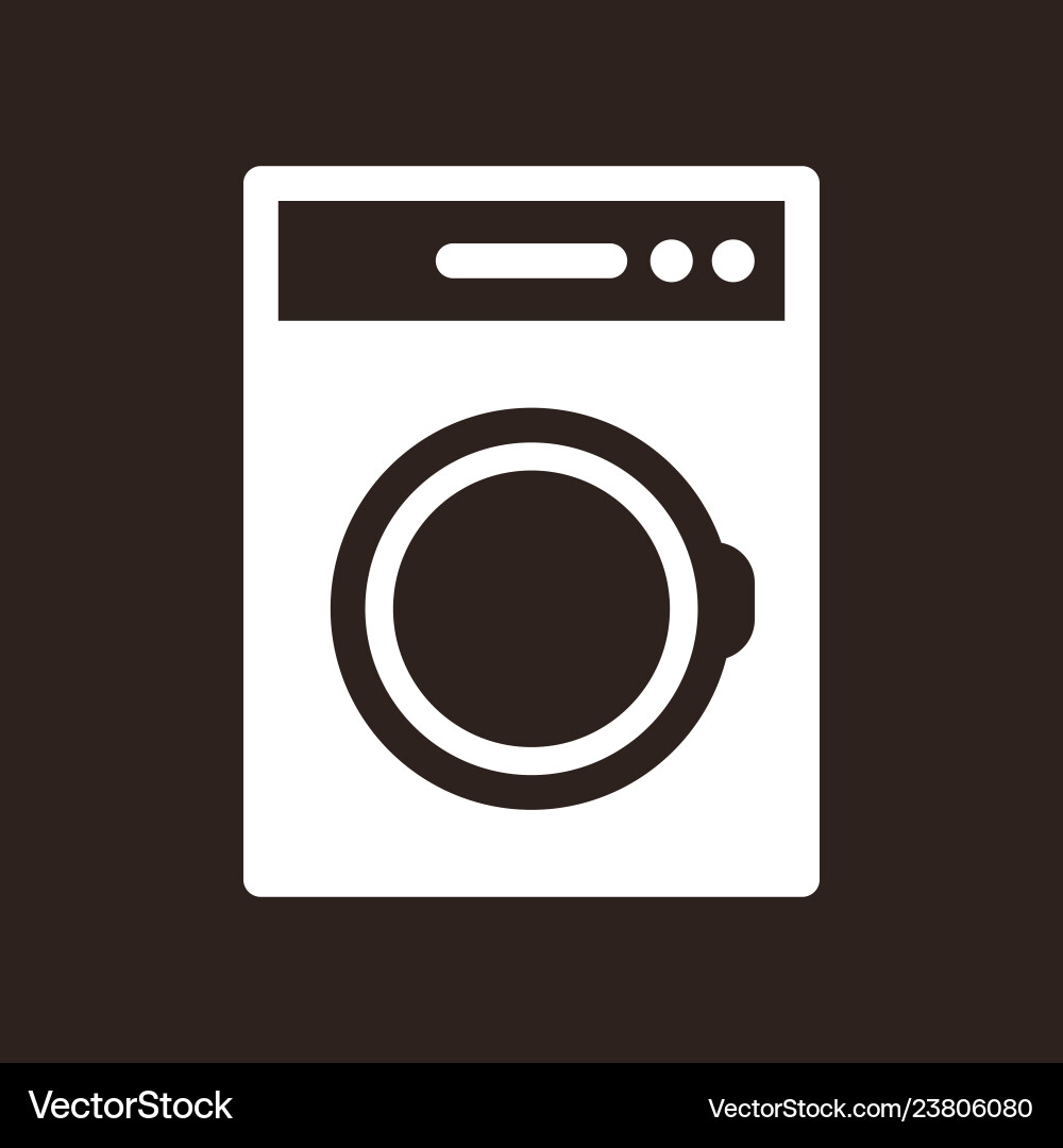 Washing machine icon Royalty Free Vector Image