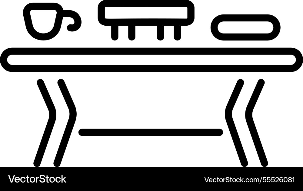 Coffee table Royalty Free Vector Image - VectorStock