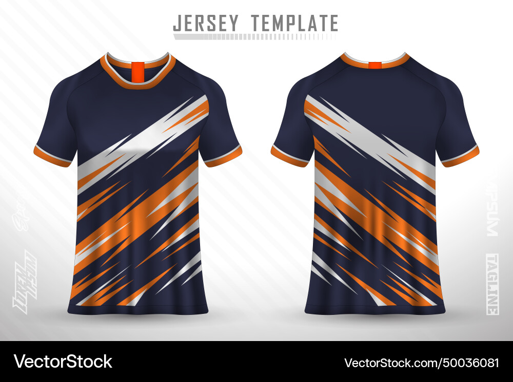 Front back t shirt design – Royalty-Free Vector | VectorStock