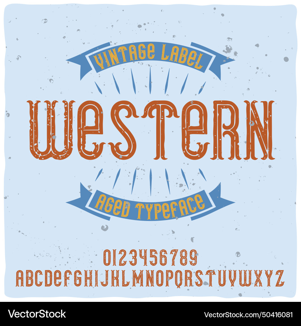 Good handcrafted font for any label design Vector Image