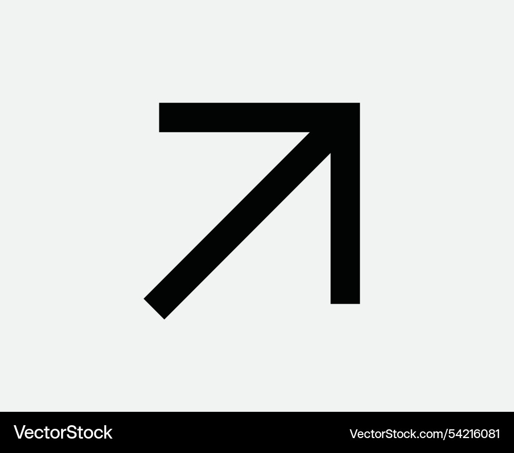 North east arrow icon point corner navigation sign
