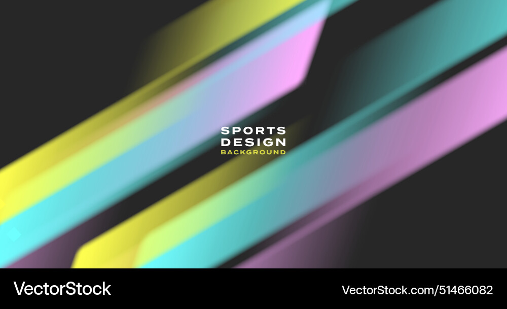 Dynamic sports background with bright stripes Vector Image