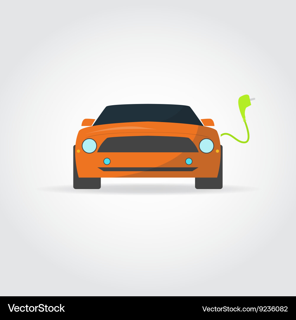 Electro car Royalty Free Vector Image - VectorStock