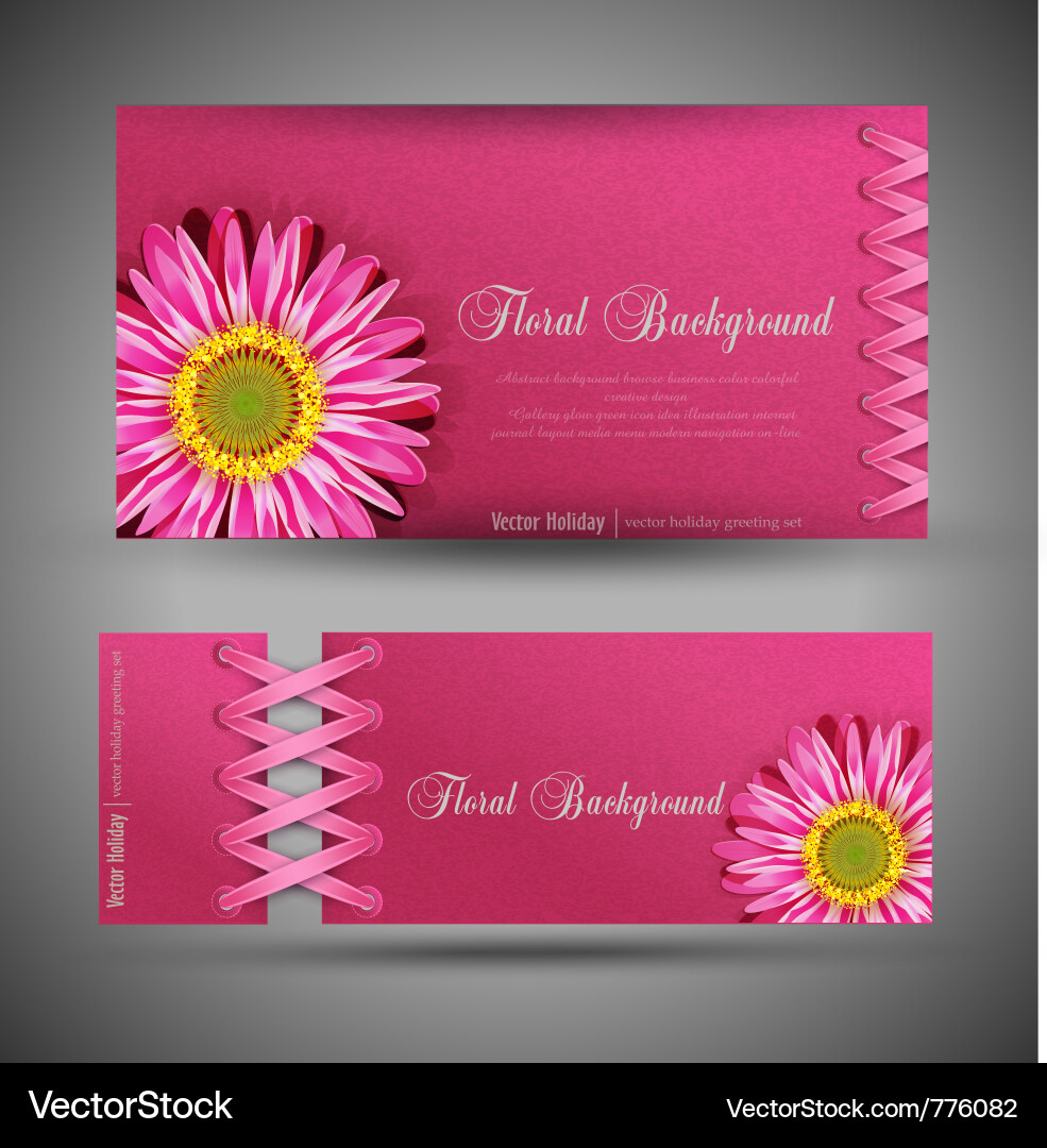 Flowers template design element Royalty Free Vector Image