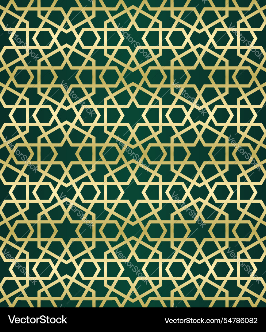 Islamic background with traditional style arabic Vector Image