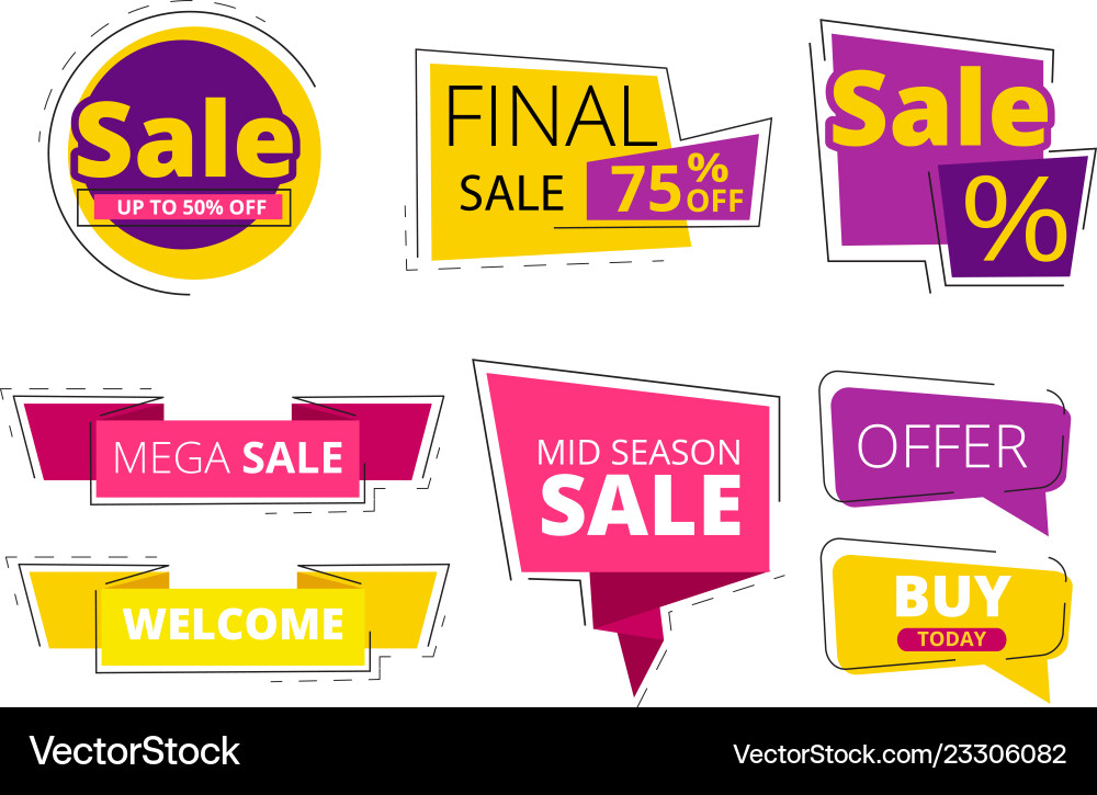 Sale Banners & Offers Royalty Free Vector Image