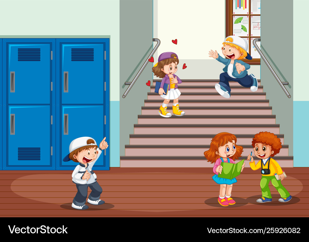 Student in school Royalty Free Vector Image - VectorStock