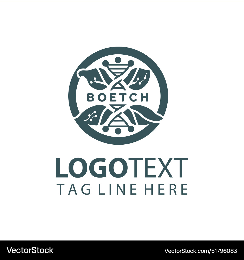 Biotech logo Royalty Free Vector Image - VectorStock