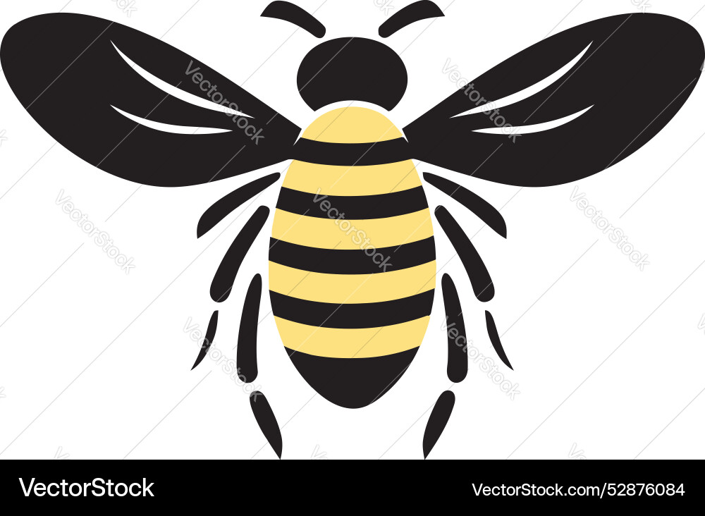 Beehive tribe insignia bee kingdom crest Vector Image