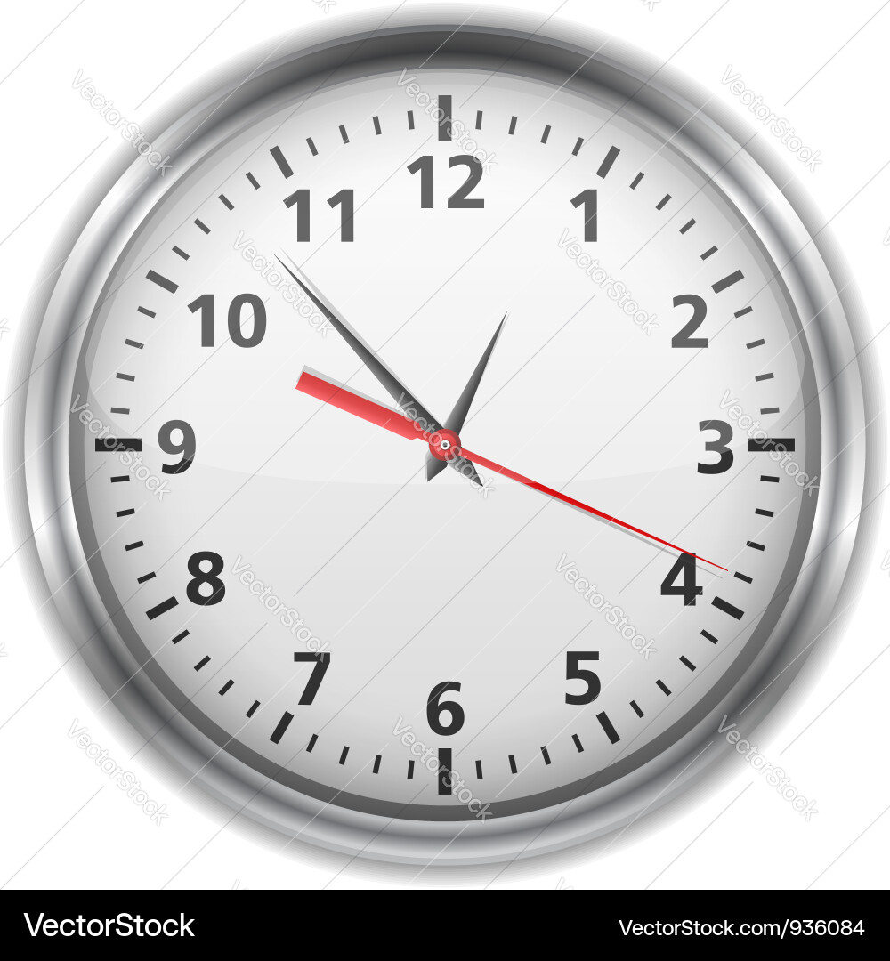 Clock Royalty Free Vector Image - VectorStock