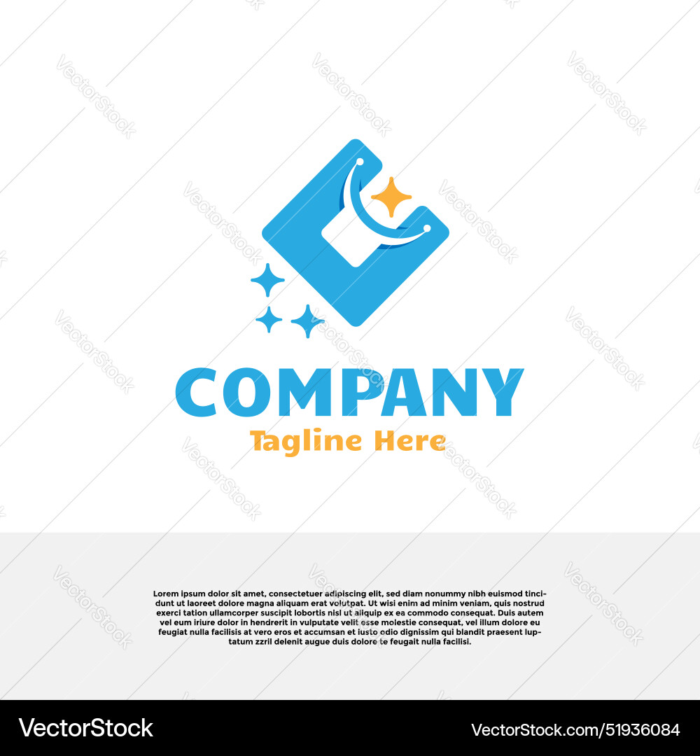 Shopping bag creative logo concept Royalty Free Vector Image