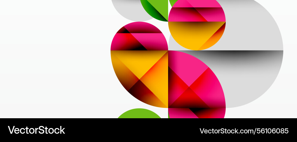 Abstract geometric design with intersecting Vector Image