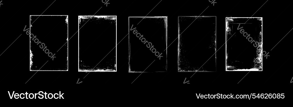 Distressed Photo Frame Edges Royalty Free Vector Image