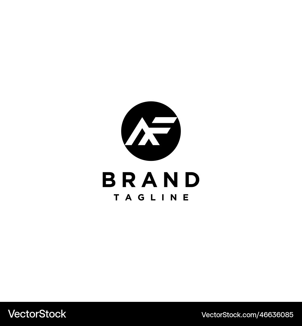 Letter af Royalty Free Vector Image - VectorStock