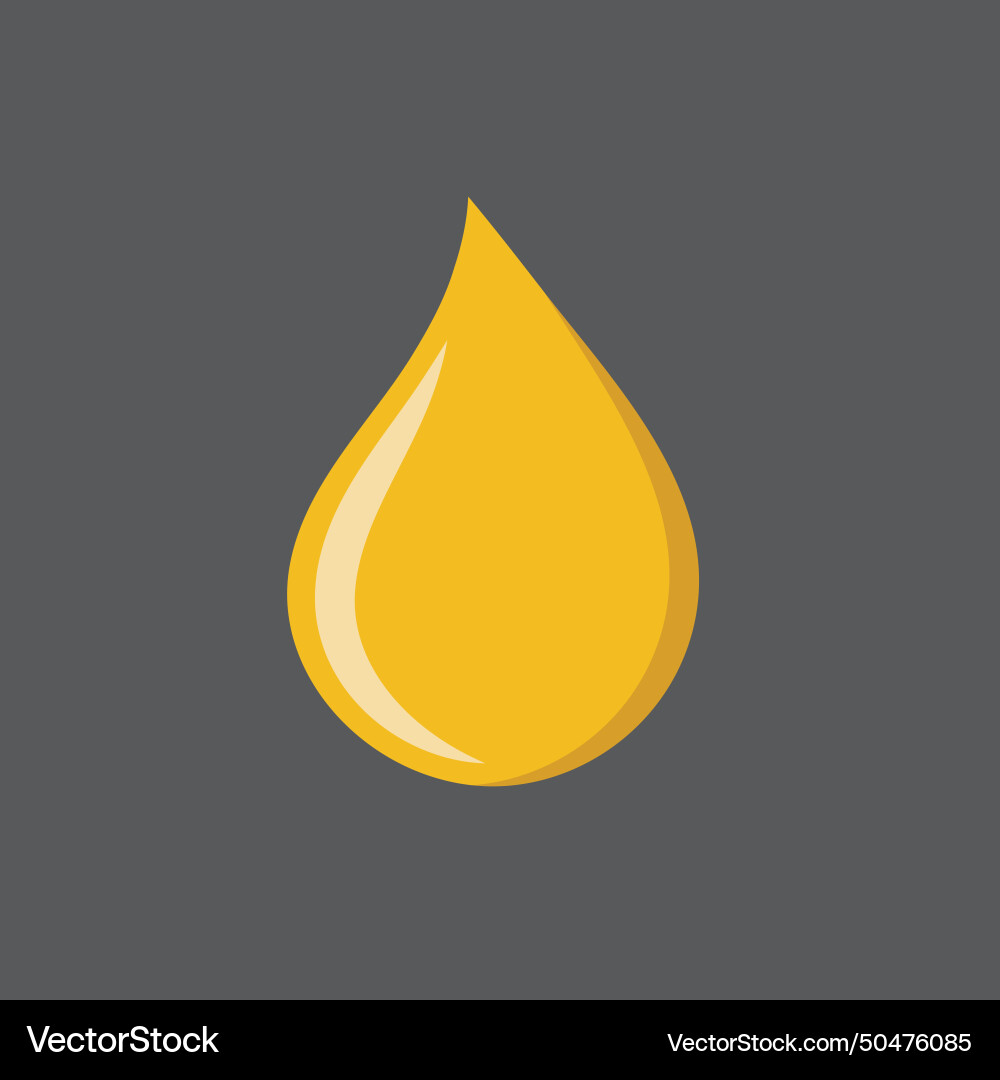 Lubrication oil droplet icon element concept Vector Image