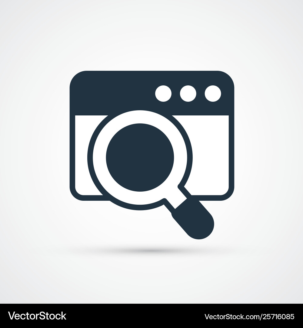 Magnifying Glass Search Icon Royalty Free Vector Image