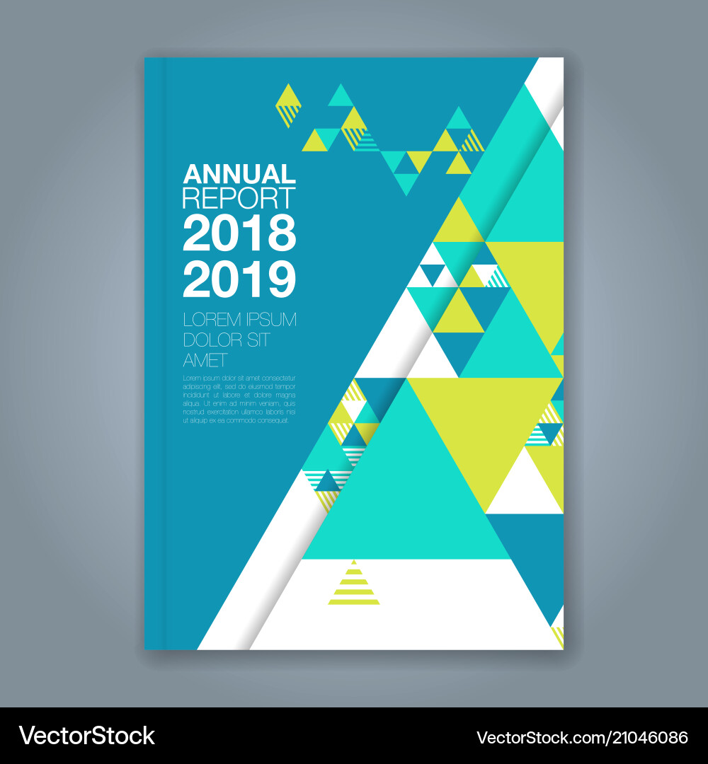 Cover annual report 759 Royalty Free Vector Image