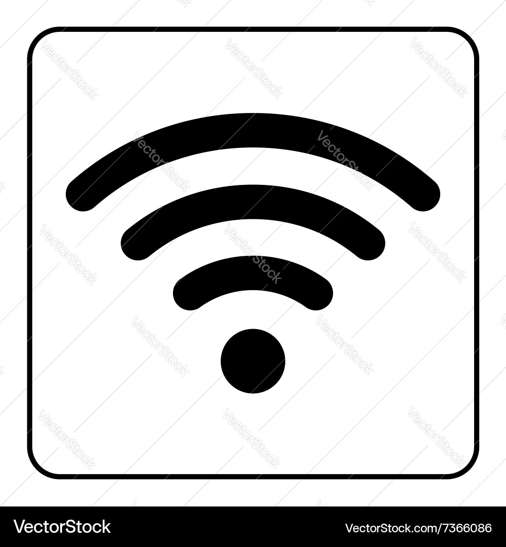 Free wi-fi icon Royalty Free Vector Image - VectorStock