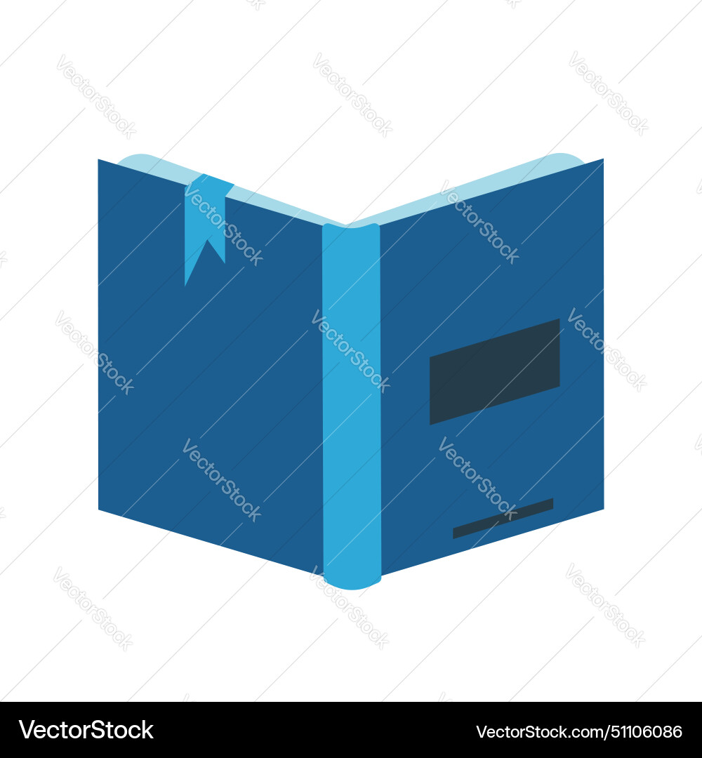 Isolated simple book Royalty Free Vector Image