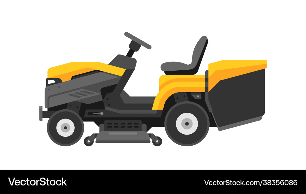 Tractor lawn mower Royalty Free Vector Image - VectorStock