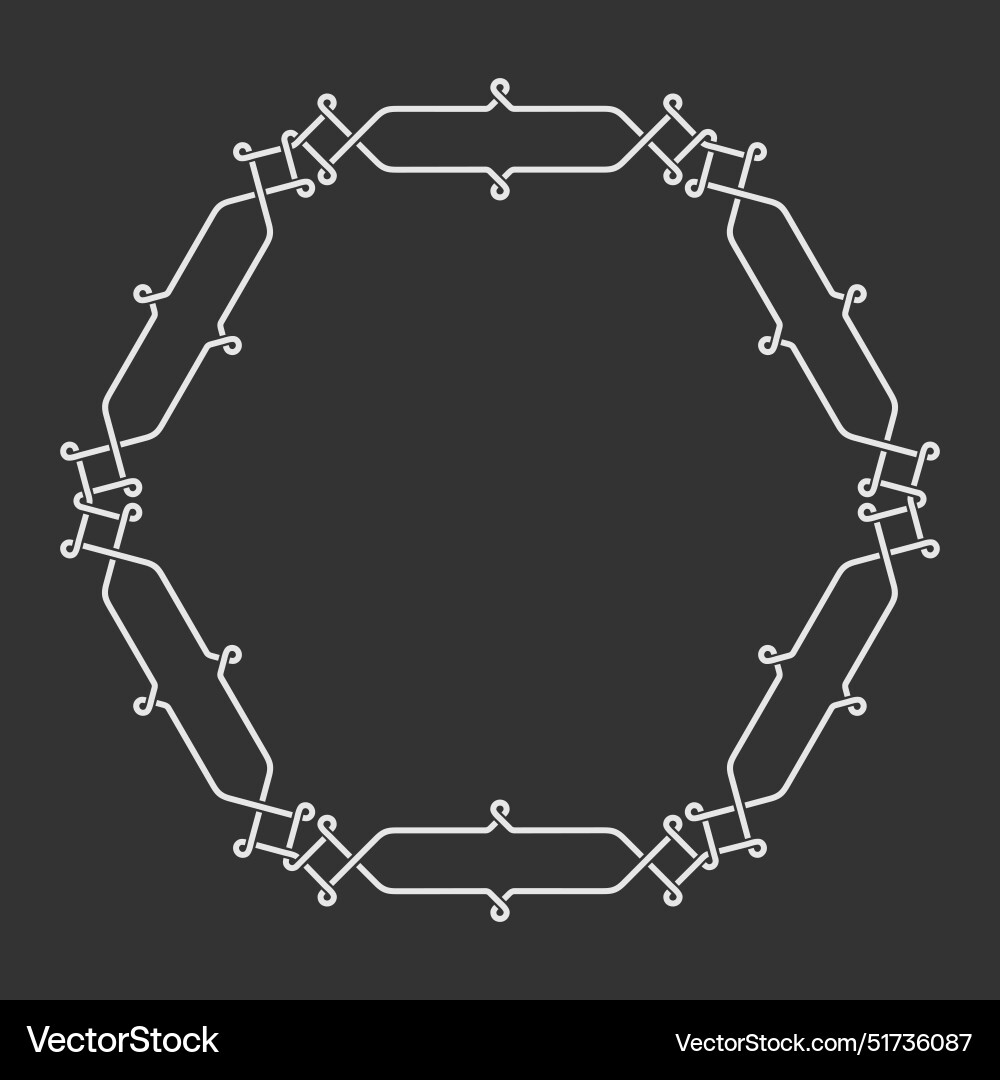 Abstract round frame isolated Royalty Free Vector Image