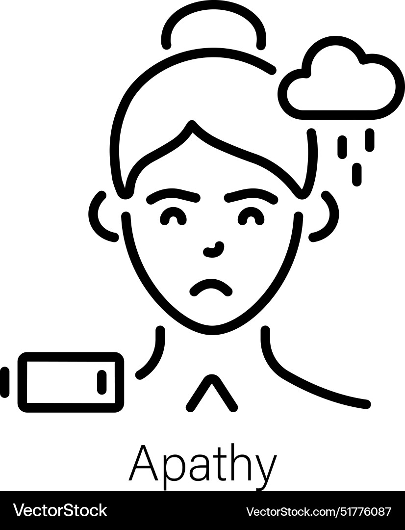 Apathy Royalty Free Vector Image - VectorStock