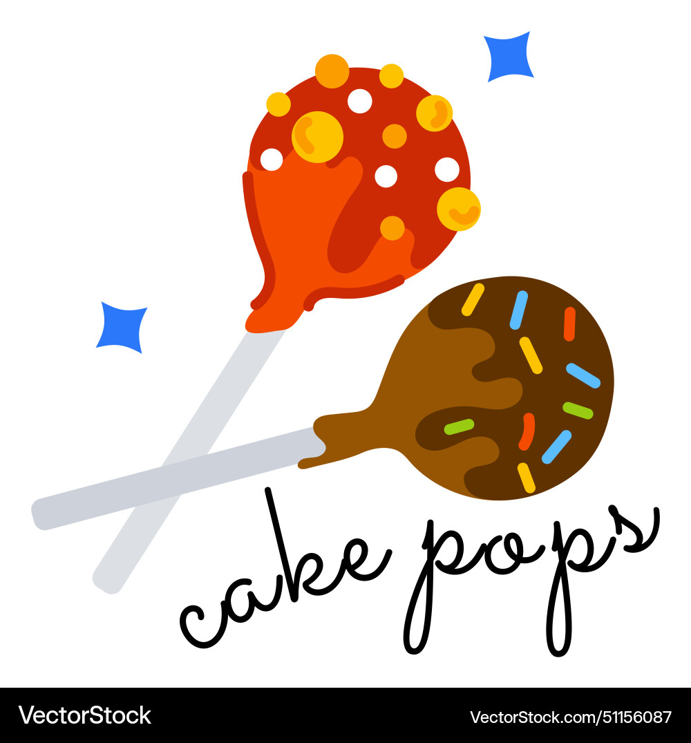 Cake pops Royalty Free Vector Image - VectorStock