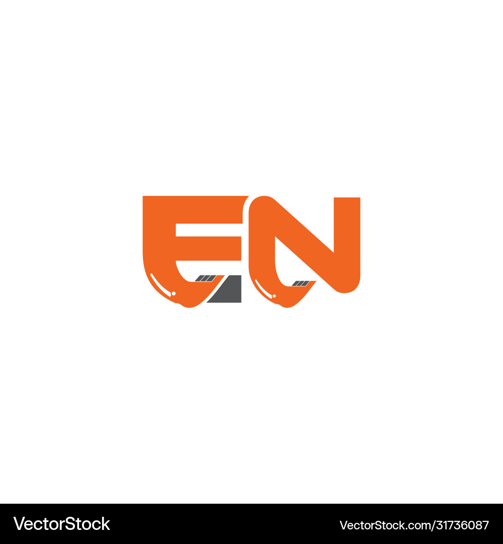 En letter logo icon design template elements Vector Image