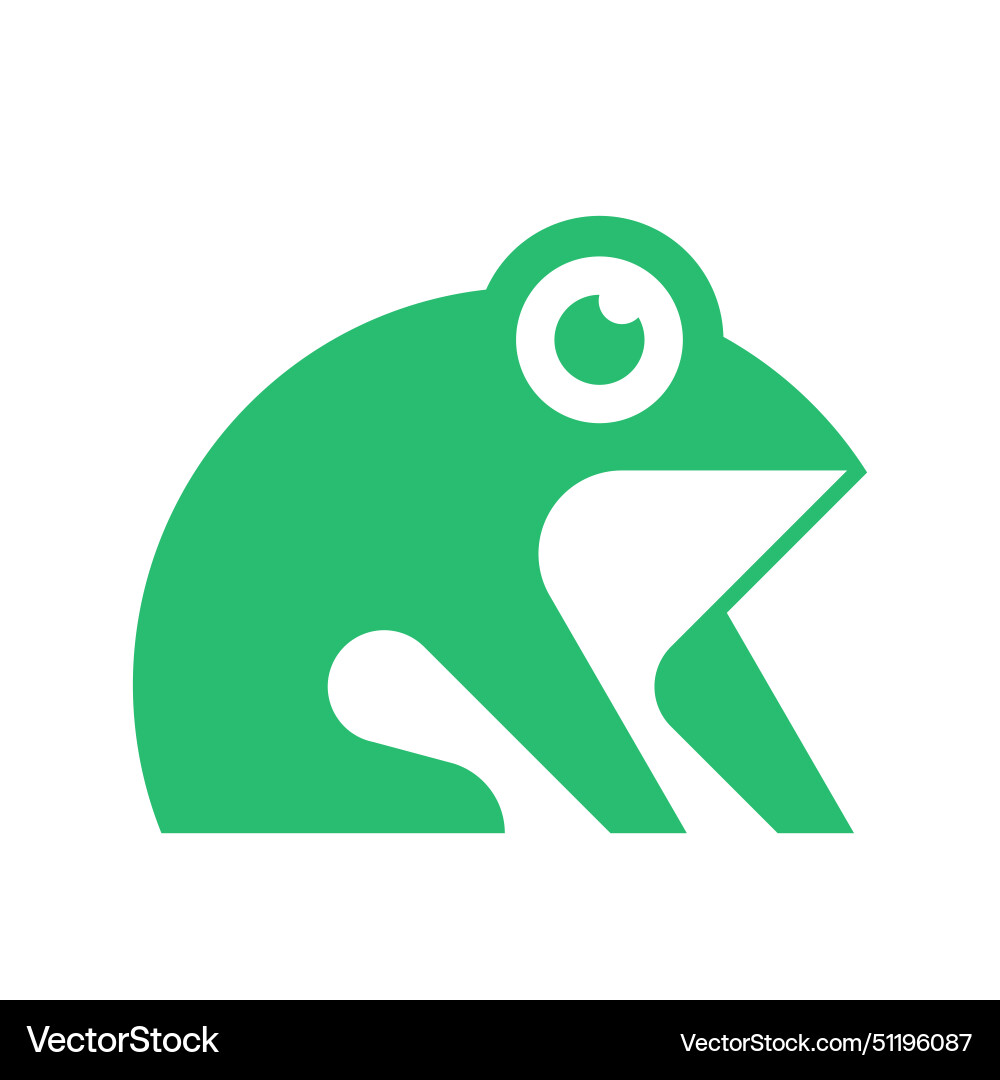Frog logo Royalty Free Vector Image - VectorStock