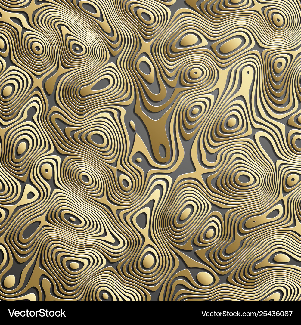 Luxury gold background wavy landscape Royalty Free Vector