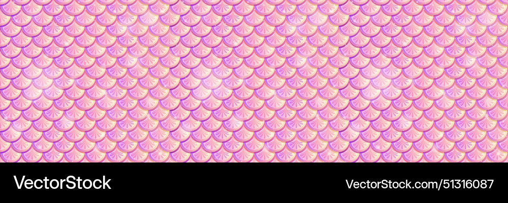 Seamless fish scale design with pink gradient Vector Image