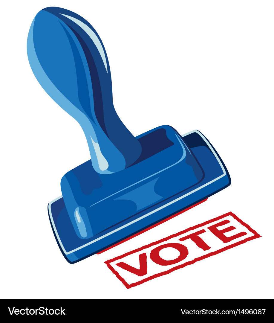 Stamp vote Royalty Free Vector Image - VectorStock