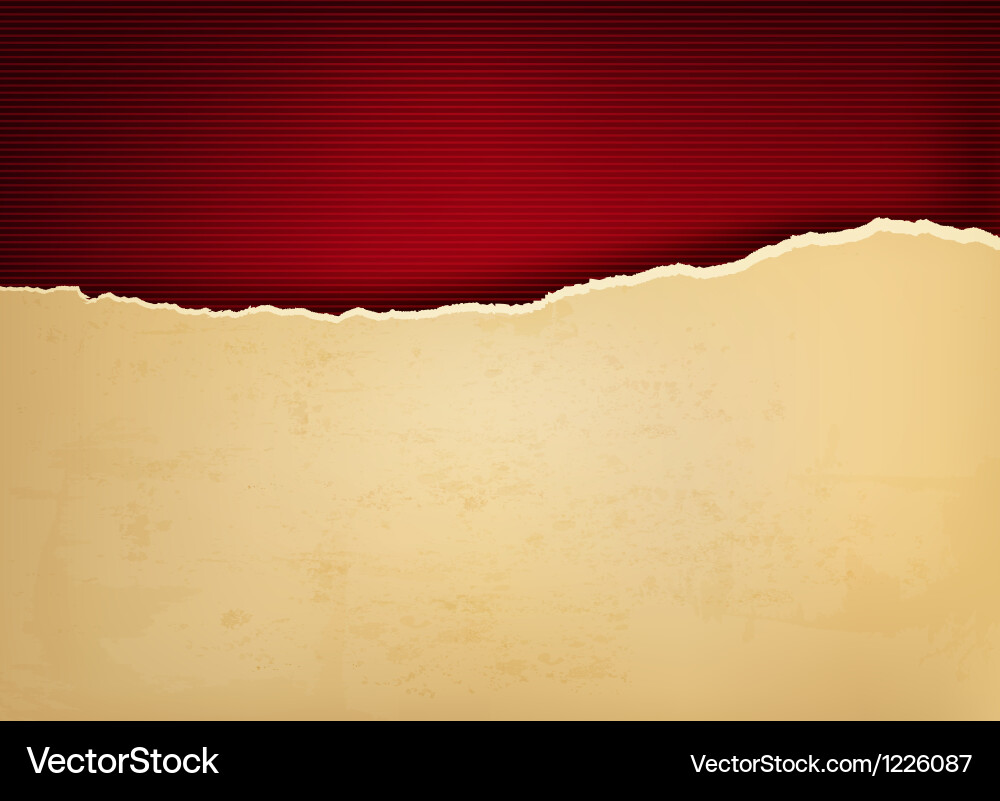 Vintage background with ripped old paper Vector Image