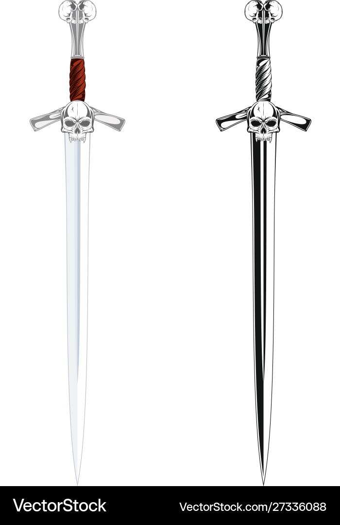 Knight sword Royalty Free Vector Image - VectorStock