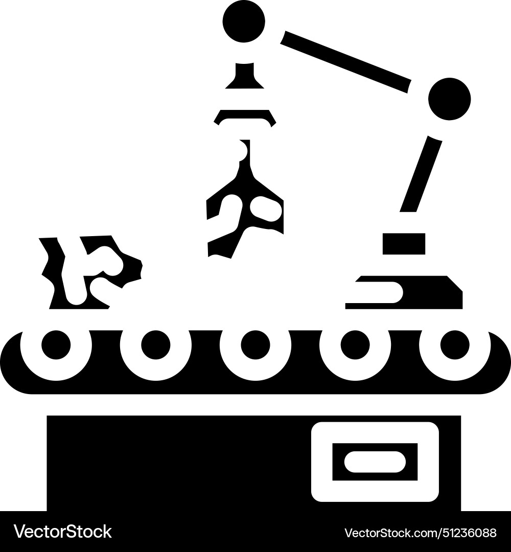 Municipal solid waste msw glyph icon Royalty Free Vector