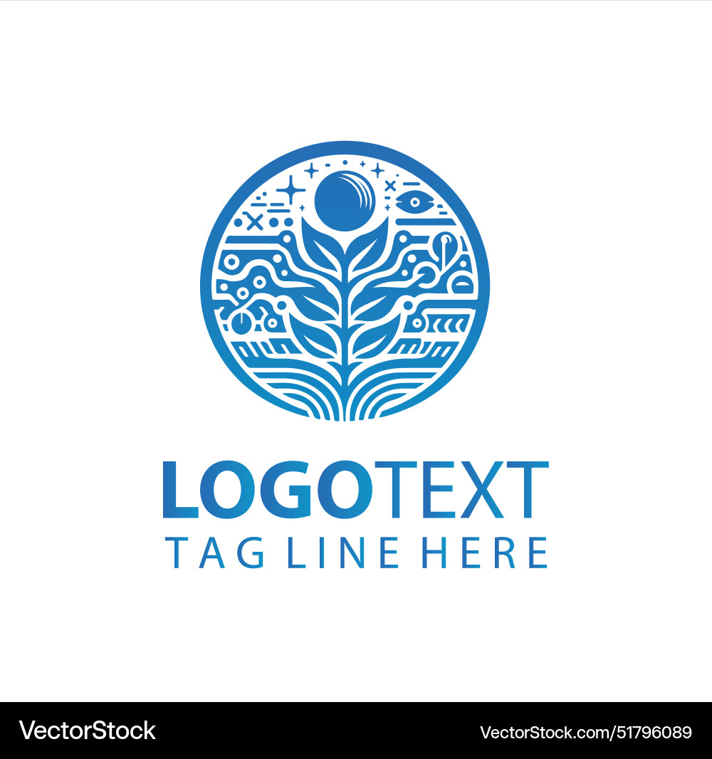 Biotech logo Royalty Free Vector Image - VectorStock